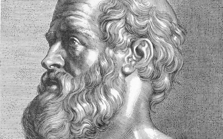 De eed van Hippocrates (Vader van de geneeskunde)
