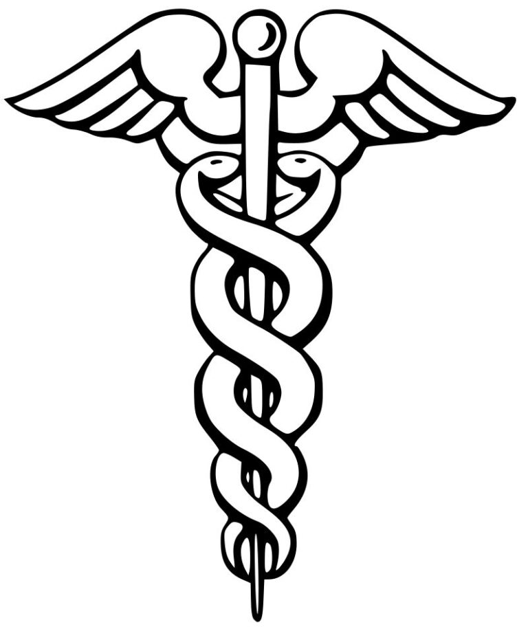 De god Asclepius en de esculaap