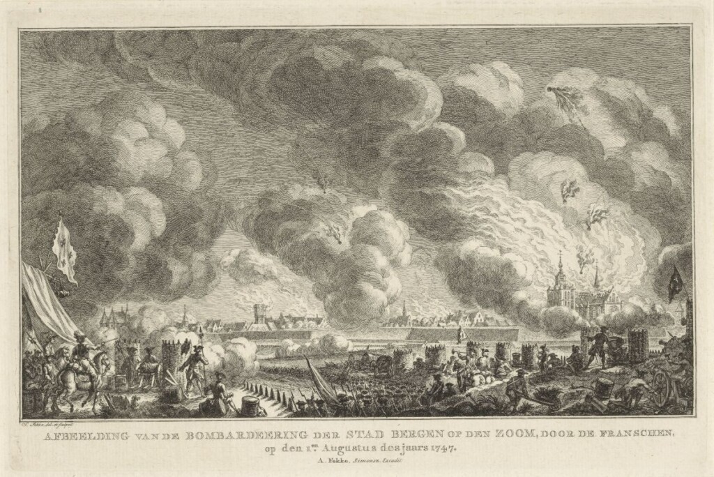 Beleg en plundering van Bergen op Zoom in 1747